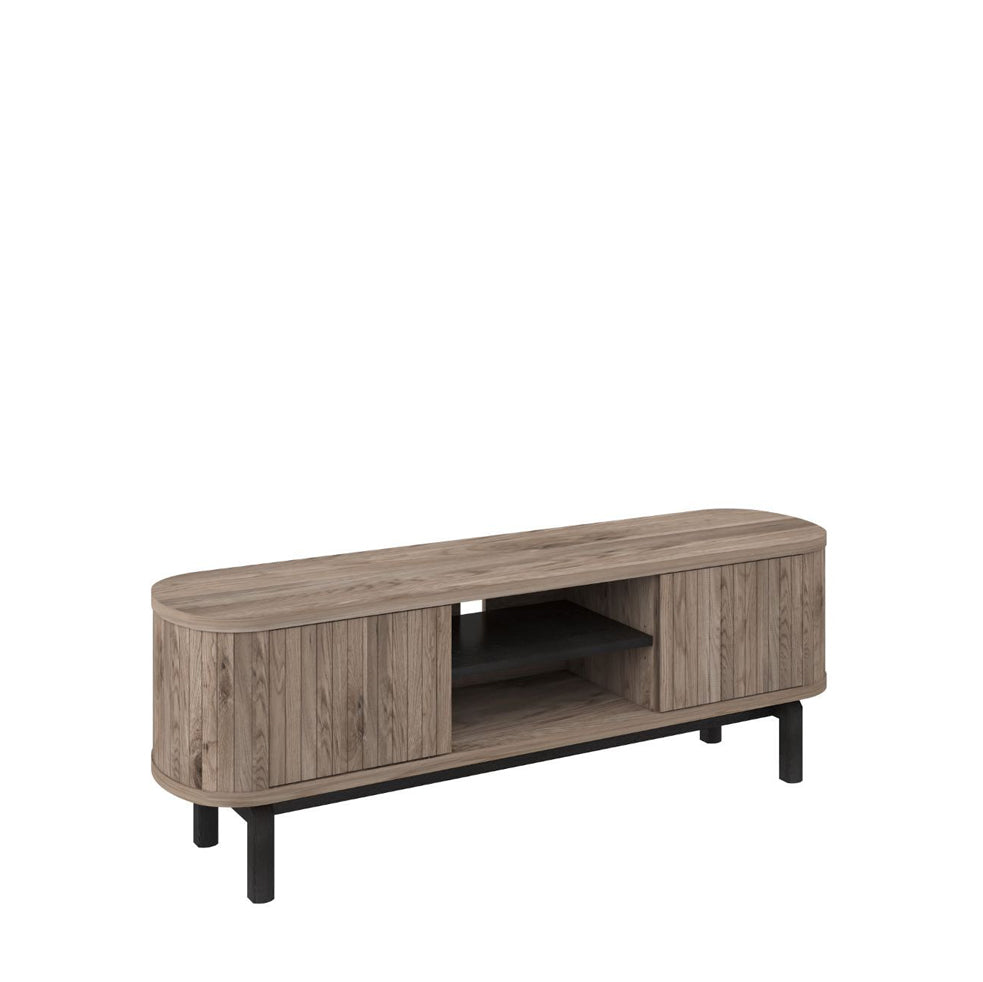 Lyra Grey Oiled Oak & Peppercorn Entertainment Unit – Andersons of ...