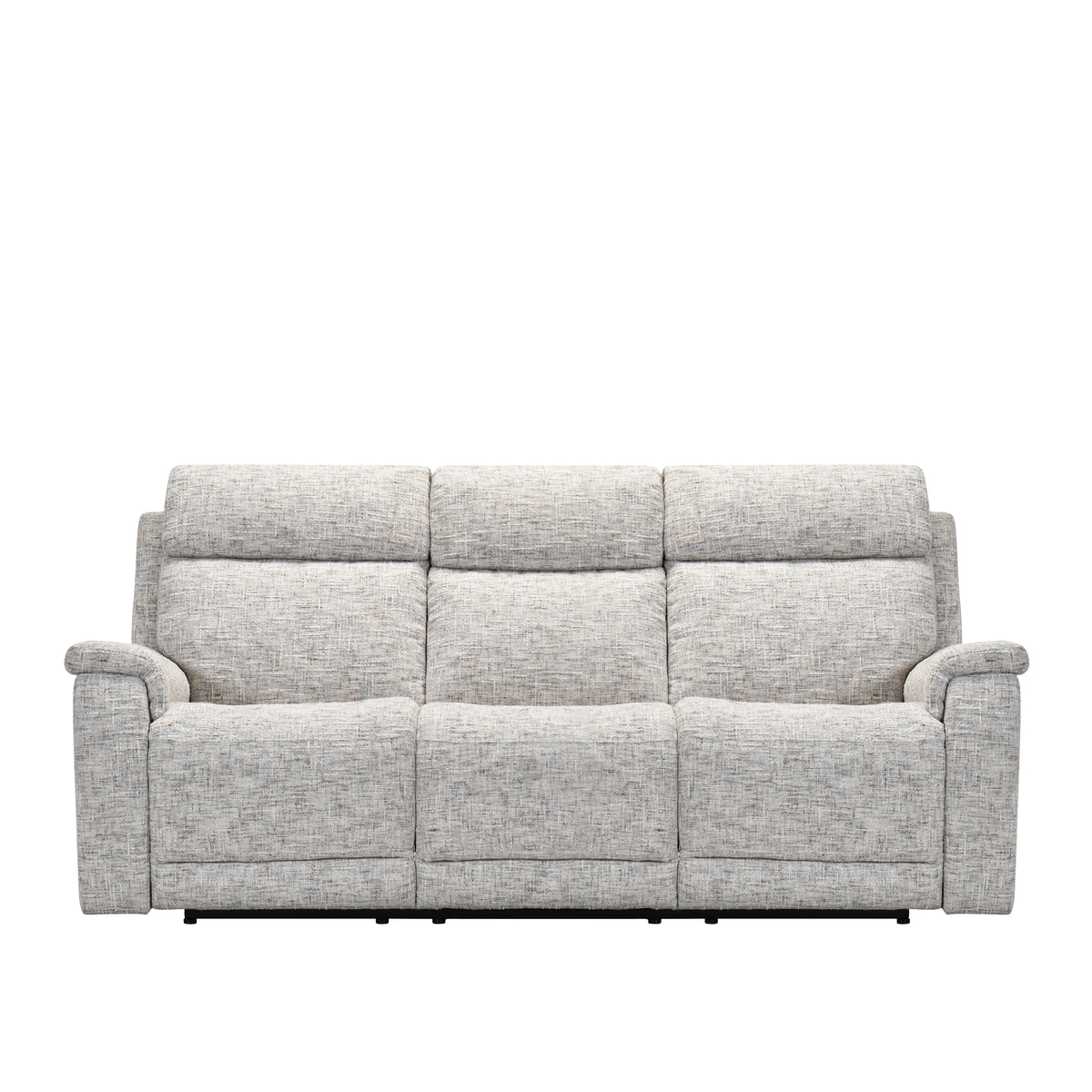 Venice 3 Seater Fabric Electric Reclining Sofa with Headrests ...