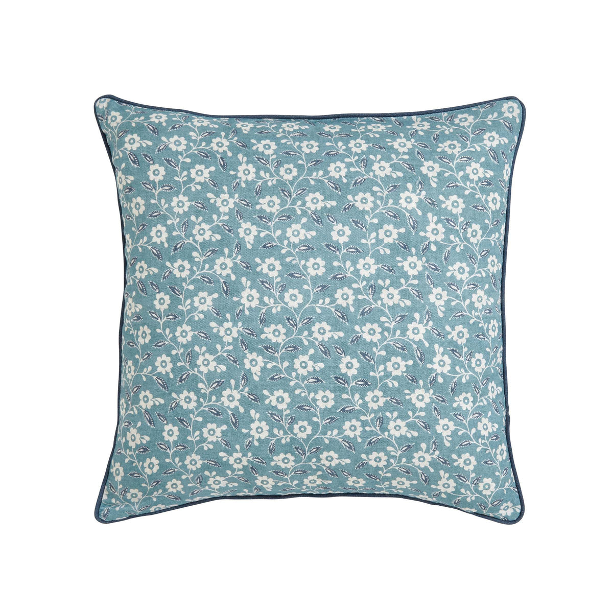 Helena Springfield Harvest Moon Folk Ditsy Cushion - Blue/Teal ...