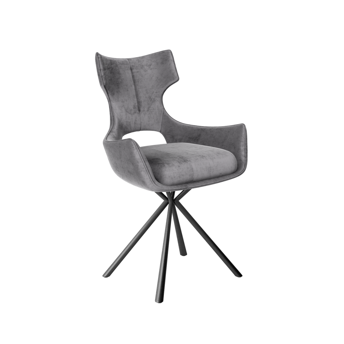 Marius Velvet Dining Chair - Grey – Andersons of Inverurie